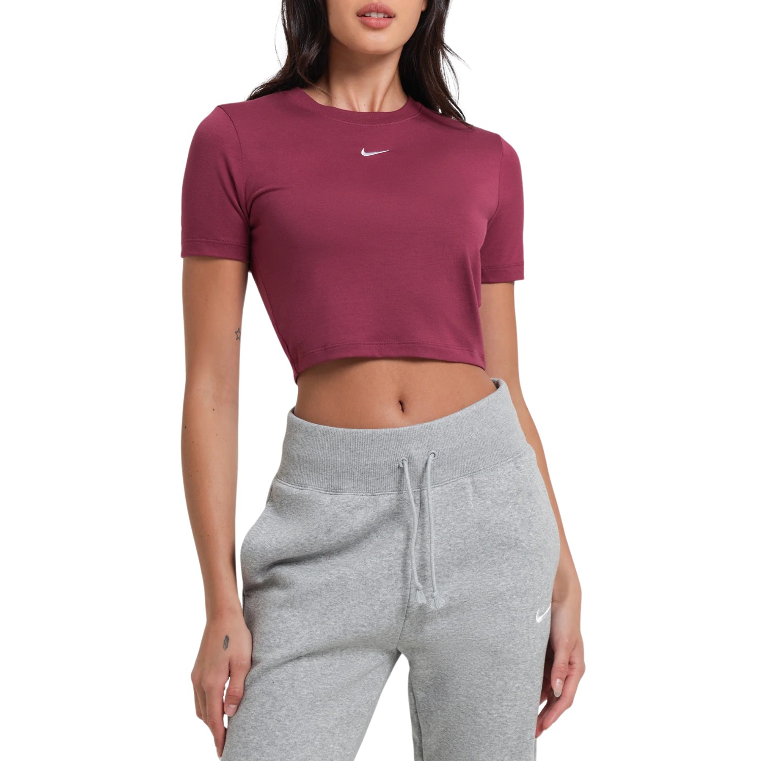 Nike Sportswear Essential Slim-fit Crop T-shirt Womens Style : Fb2873 ...