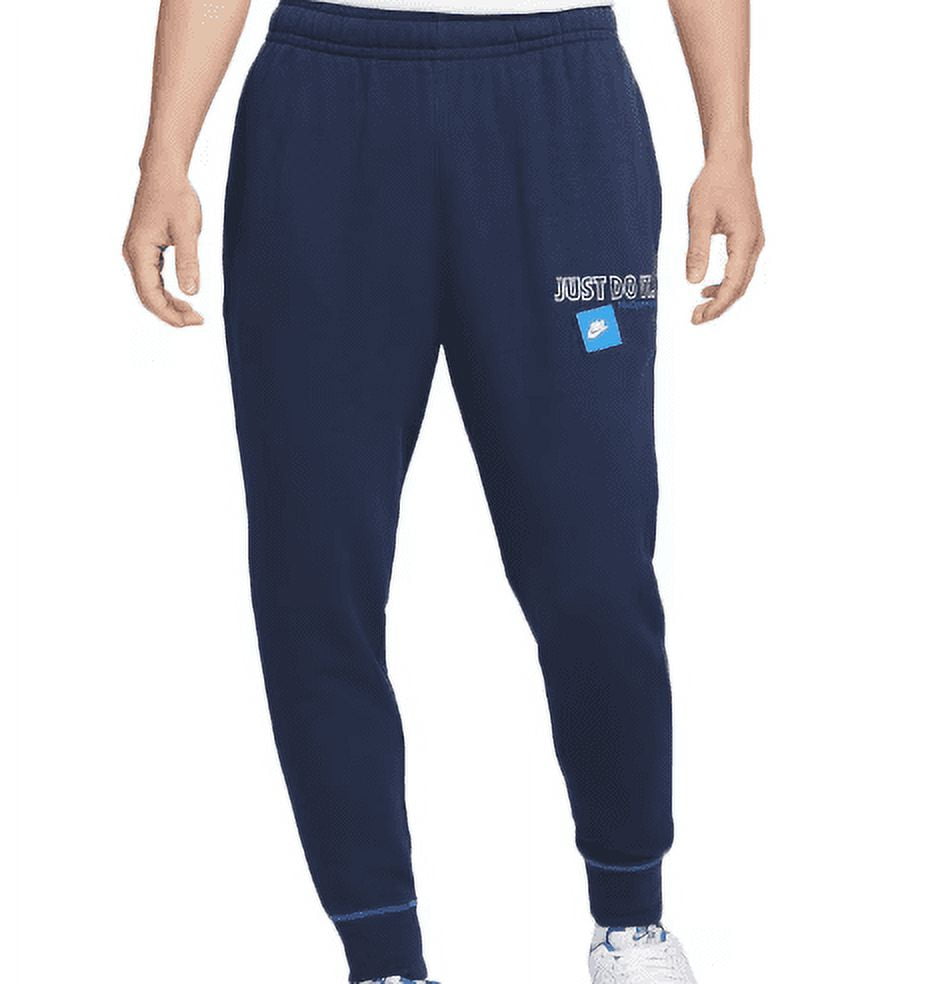 Nike Sportswear Just Do It French Terry Fleece Pants 'Azul' DD6242-410 ...