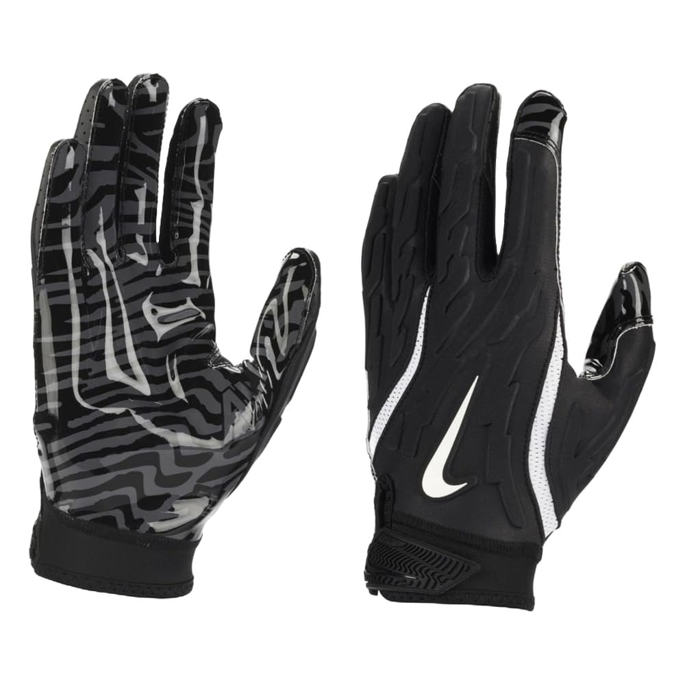 Nike Superbad 7.0 Football Gloves Black Black White Medium - Walmart.com