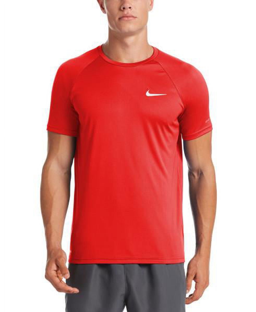Nike Swim Men's Essential Short Sleeve Hydroguard Rash Guard University ...