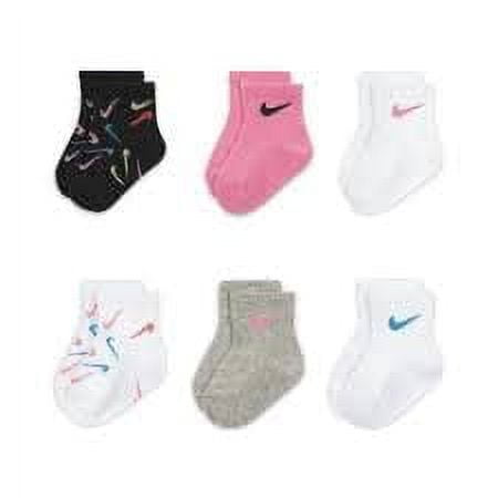 Nike Swoosh Ankle Socks 6-Pack Infant/Toddler/Little Kid 6-12 Months ...