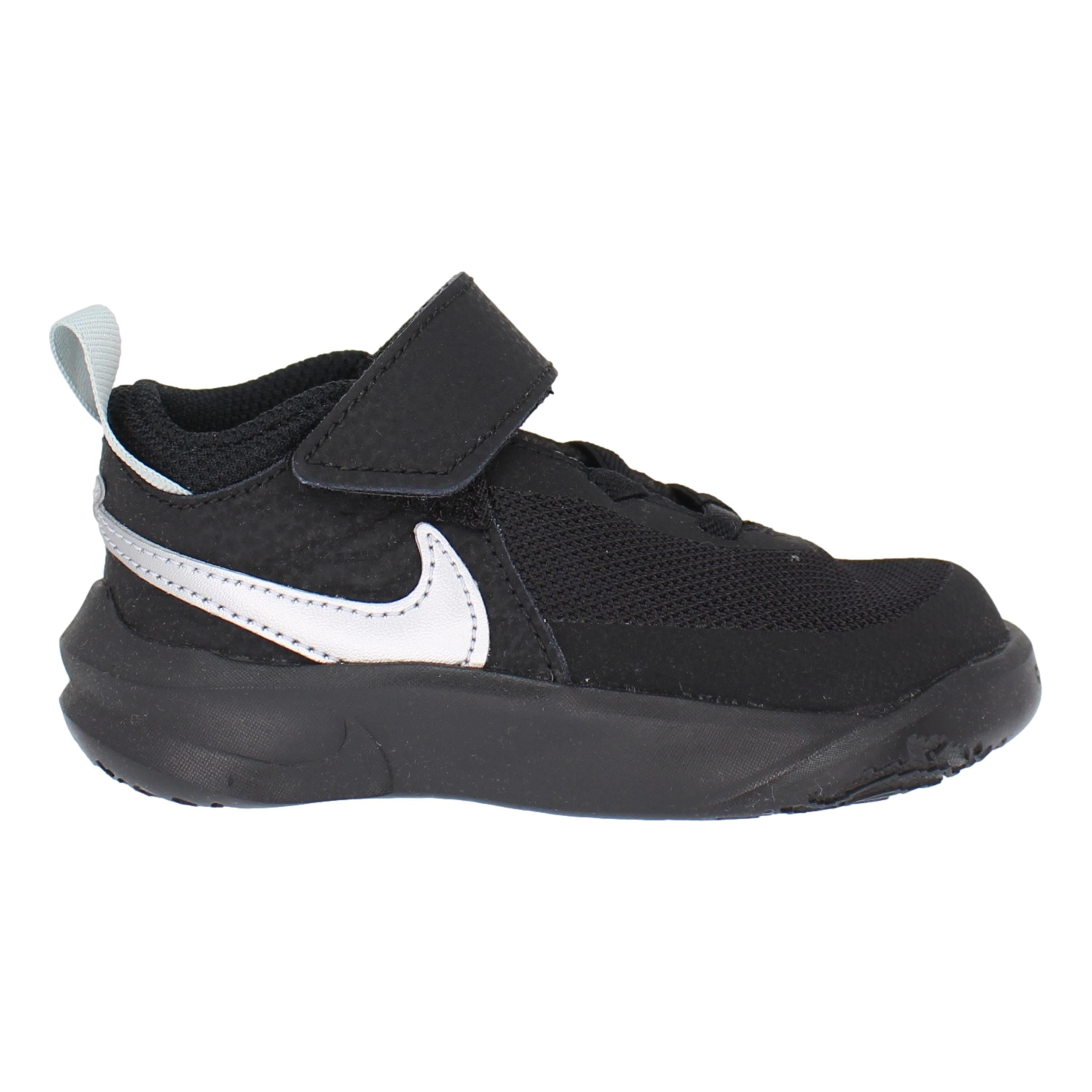Nike Team Hustle D 10 Black/Mtcllic Silver-Volt CW6737-004 Toddler Size ...