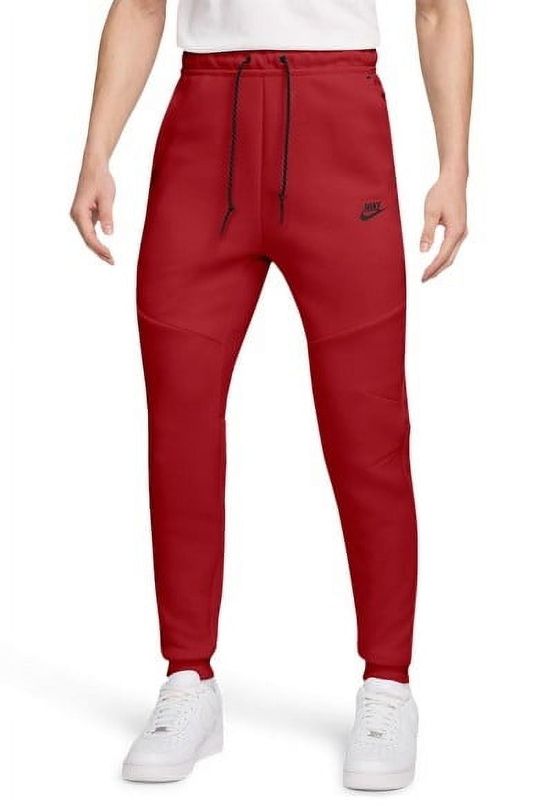 Men's Nike Sportswear Red/Black Tech Fleece Jogger (HV0959 687) - S ...