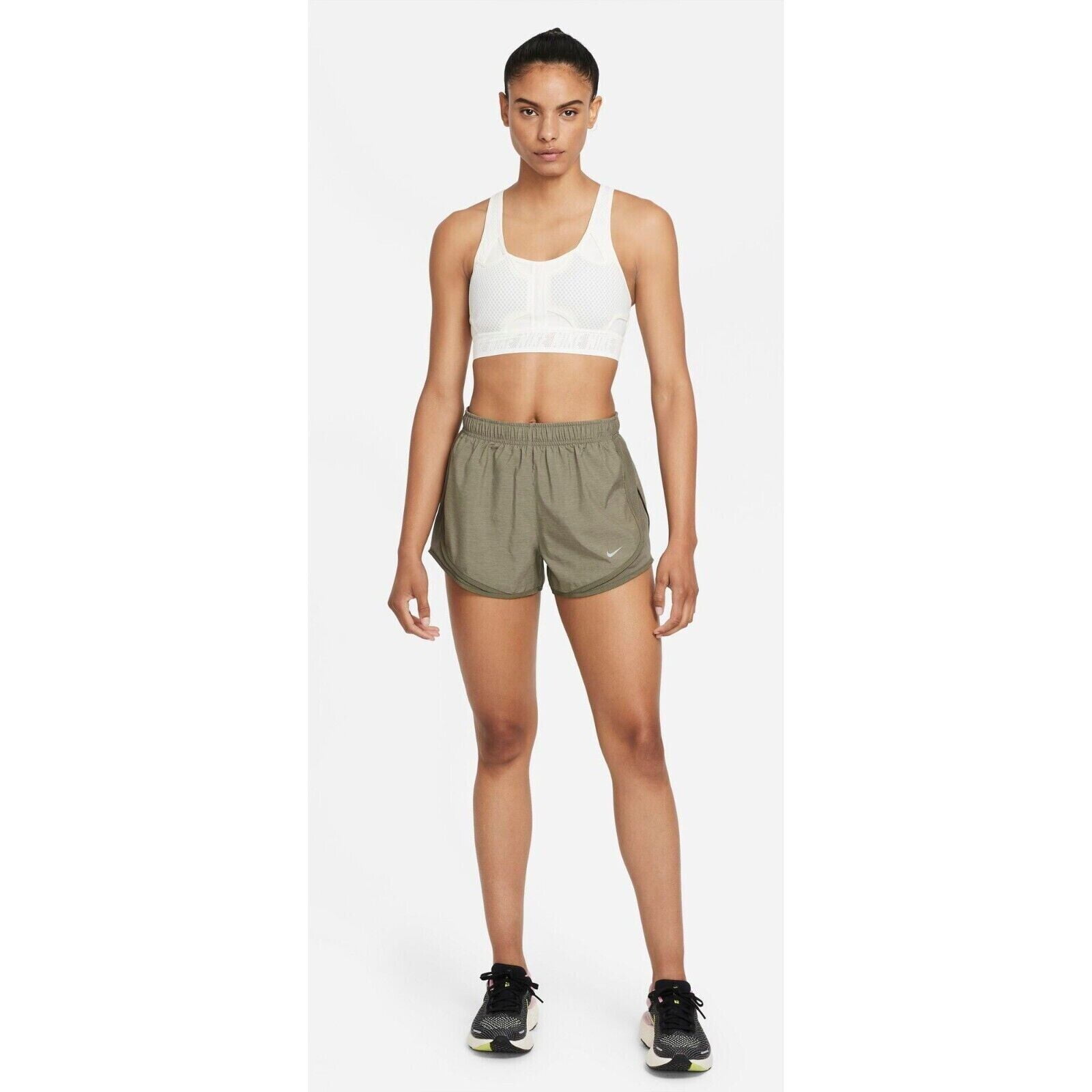 Nike Tempo Women's Brief-Lined Running Shorts Olive CU8890-222 Size XL ...