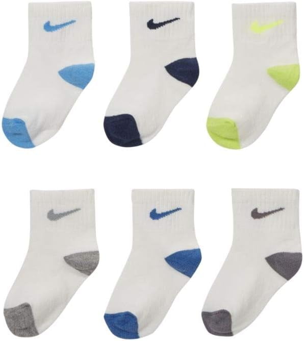 Nike Toddler Boys' Ankle Socks (6-Pack) (2-4 Years) - Walmart.com