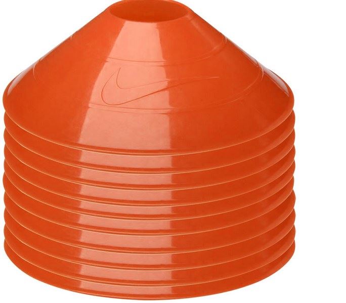 Nike Training Cones 10 Pack Bright Caution Orange - Walmart.com