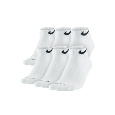 Nike Unisex Dri-Fit Cushioned Crew Training Socks, Large, 6 Pair, White for Women - Walmart.com
