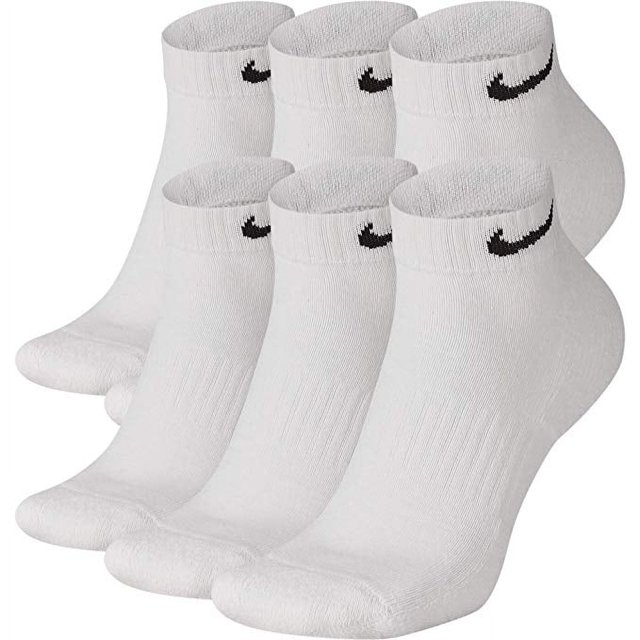 Nike Unisex Everyday Cotton Cushioned Low Rise Training Socks with DRI-FIT Technology (6 Pairs ...