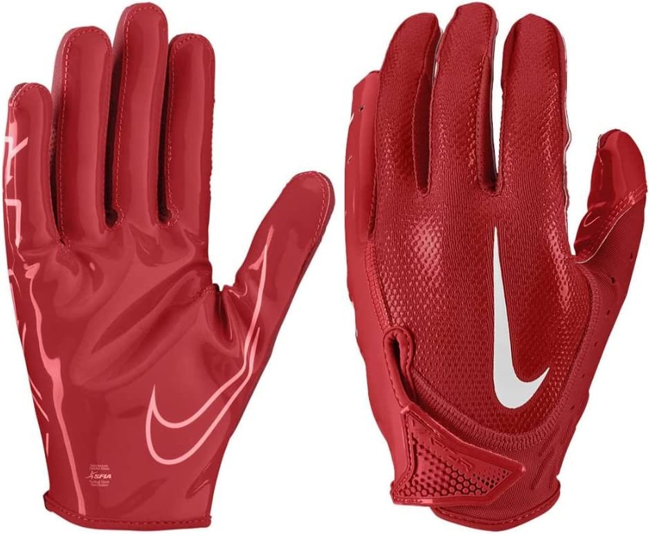 Nike Vapor Jet 7.0 Football Gloves Red Red White Medium - Walmart.com