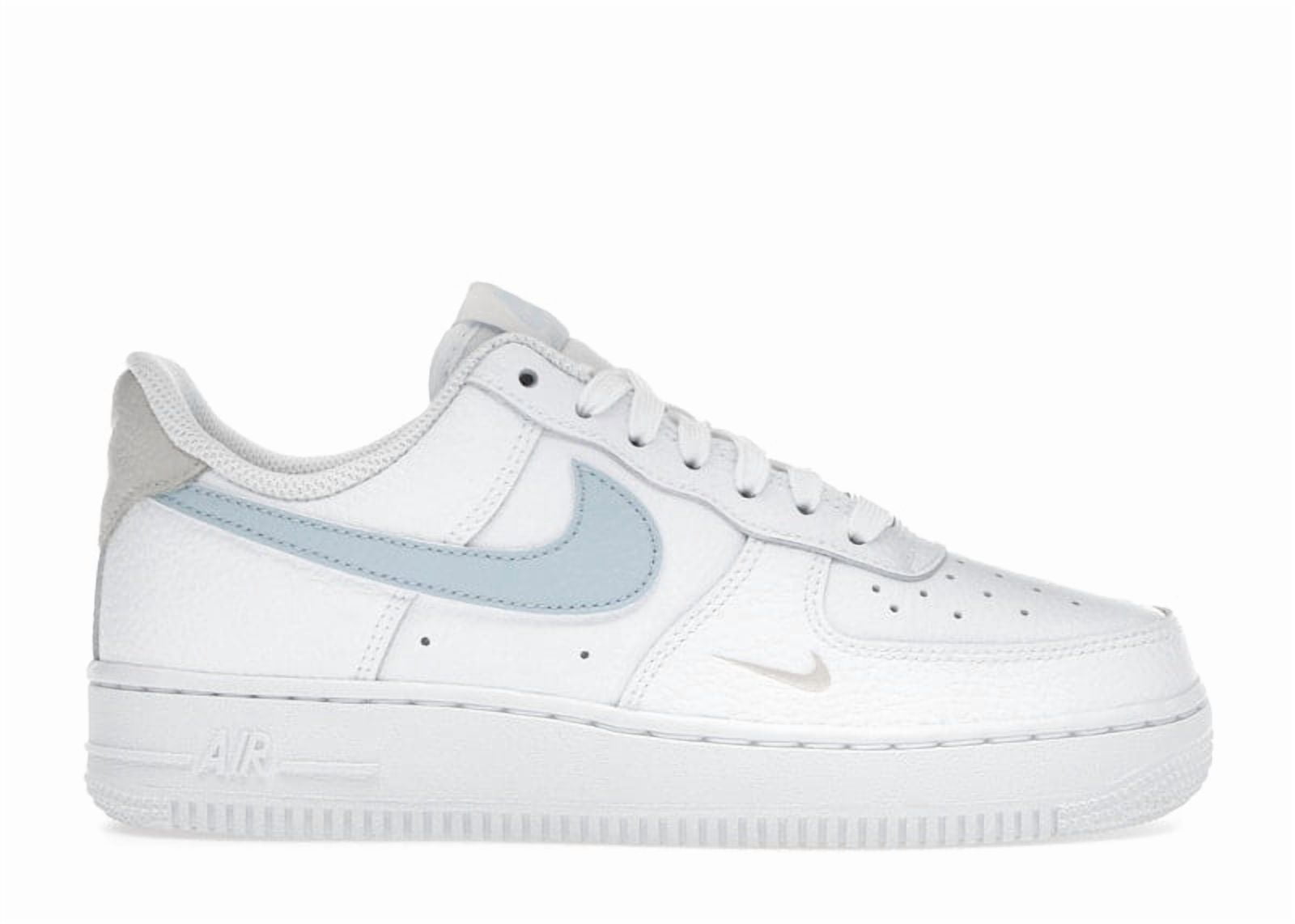 Nike Women's Air Force 1 Low White Light Armory Blue Mini Swoosh ...