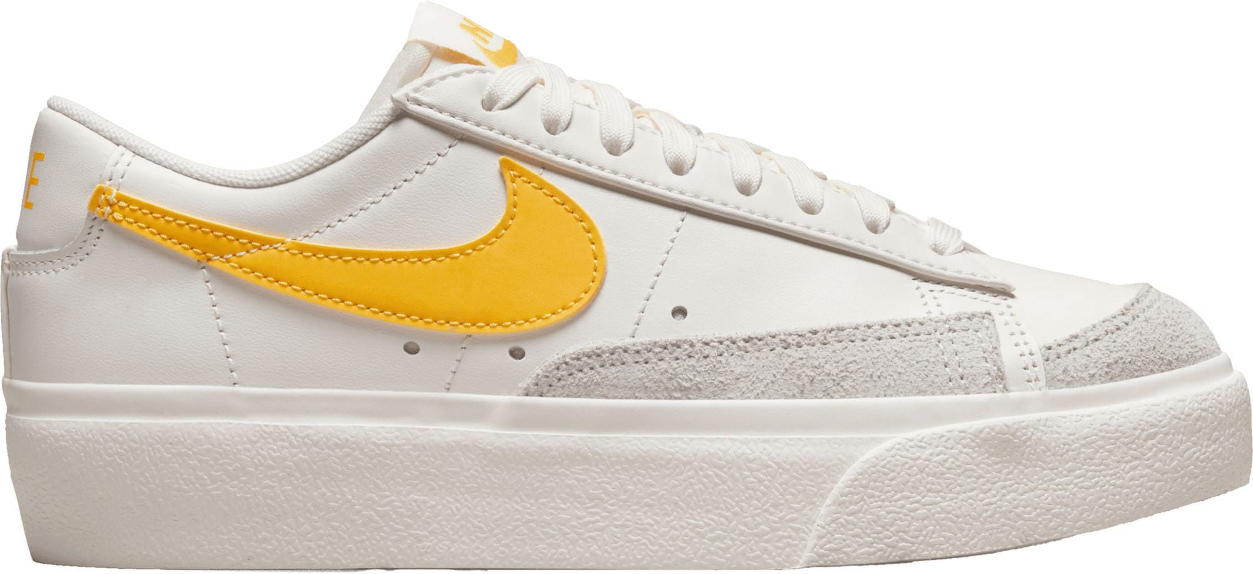 Nike Women's Blazer Low Platform Shoes (White/Yellow, 8.5, Medium/B ...