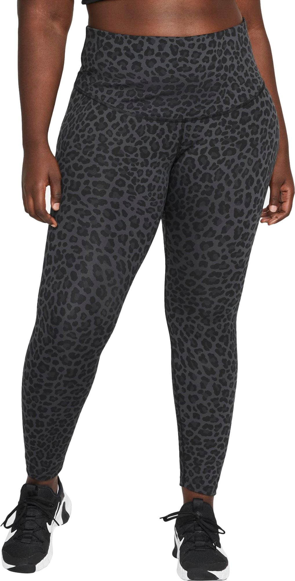 Nike Women's Dri-Fit One High Rise Printed Leggings (Dk Smoke Grey, S ...