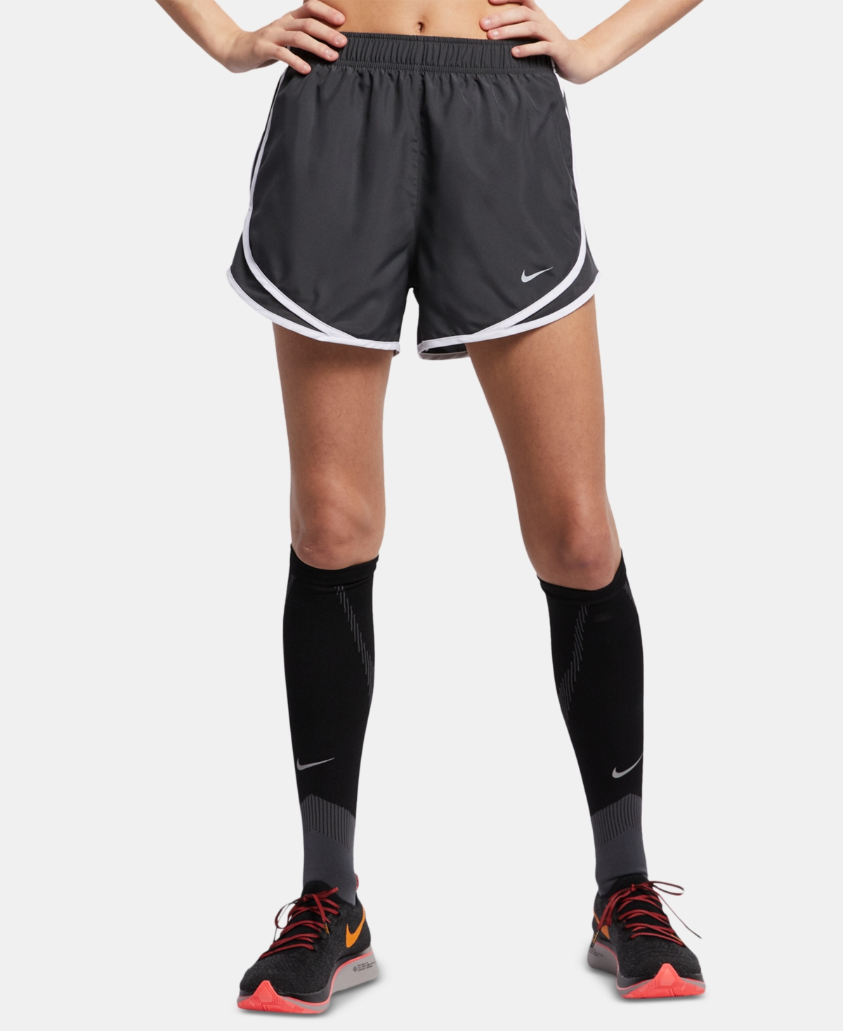 Nike Women's Dri Fit Tempo Running Shorts Gray Size X-Small - Walmart.com