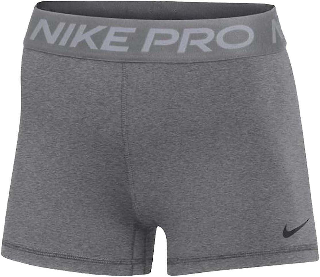 Nike Women's Pro 365 3inch Shorts, Smoke Grey/Heather/Black/Black ...