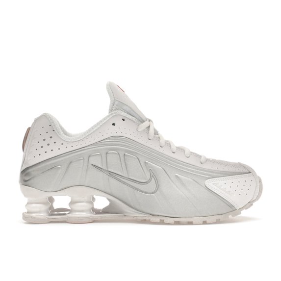 Nike Women's Shox R4 White Metallic Silver Running Shoes, from StockX ...