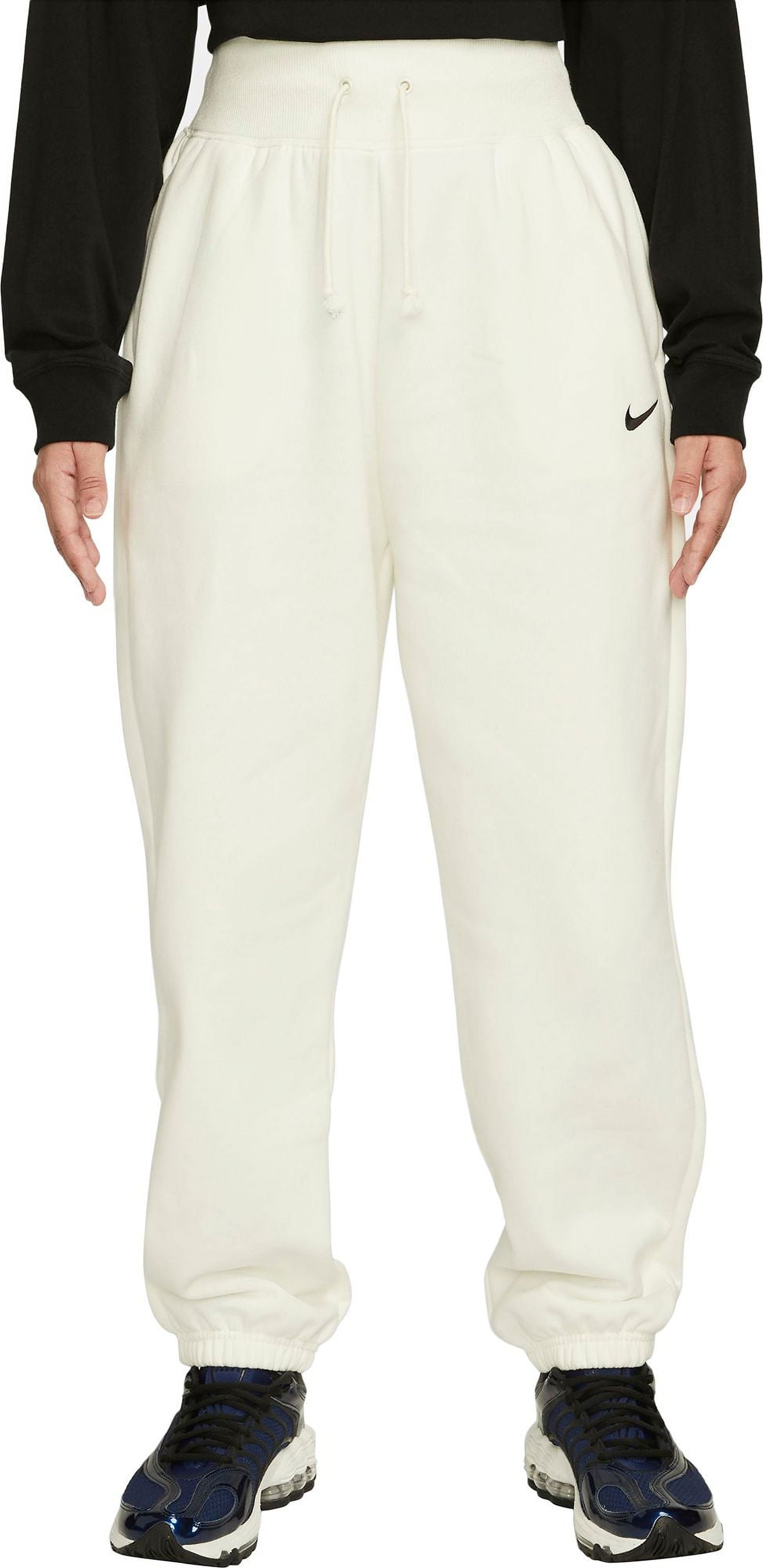 Nike Women's Sportswear Phoenix Fleece High Rise Sweatpants (Sail, XL ...