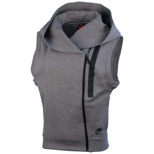 Nike Women's Tech Fleece Hooded Sport Casual Vest - Walmart.com