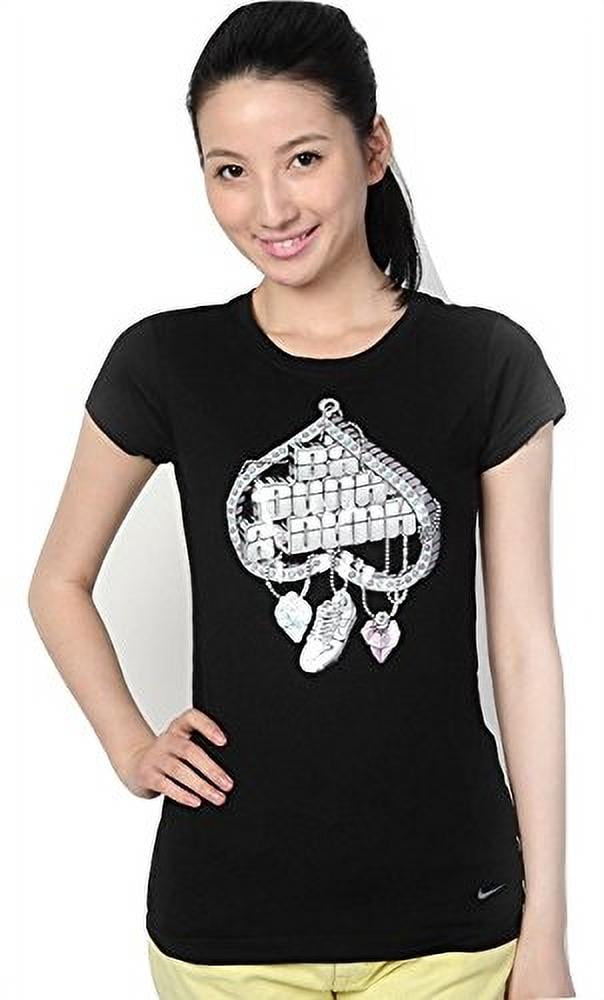 Nike Womens BA Dunk A Dunk TEE T Shirt DRI FIT Stay Cool 433328 Black ...