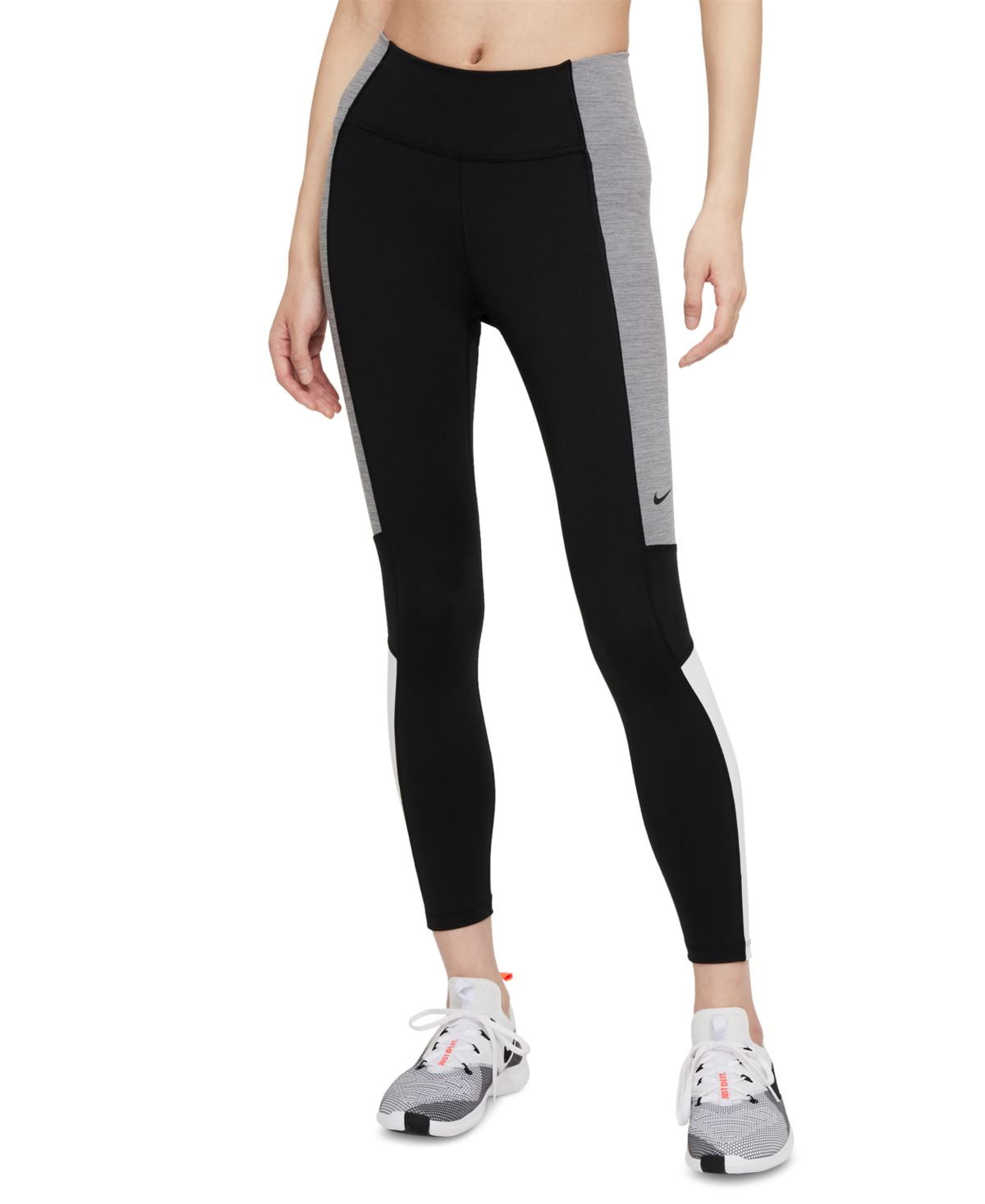 Nike Womens Dri fit Color Block Mid Rise 7/8 Tights;2X - Walmart.com