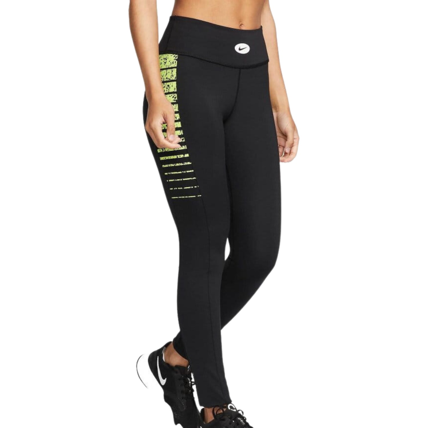 Nike Womens One Dri-fit Mid Rise Ic Tight Fit Full Length Leggings ...