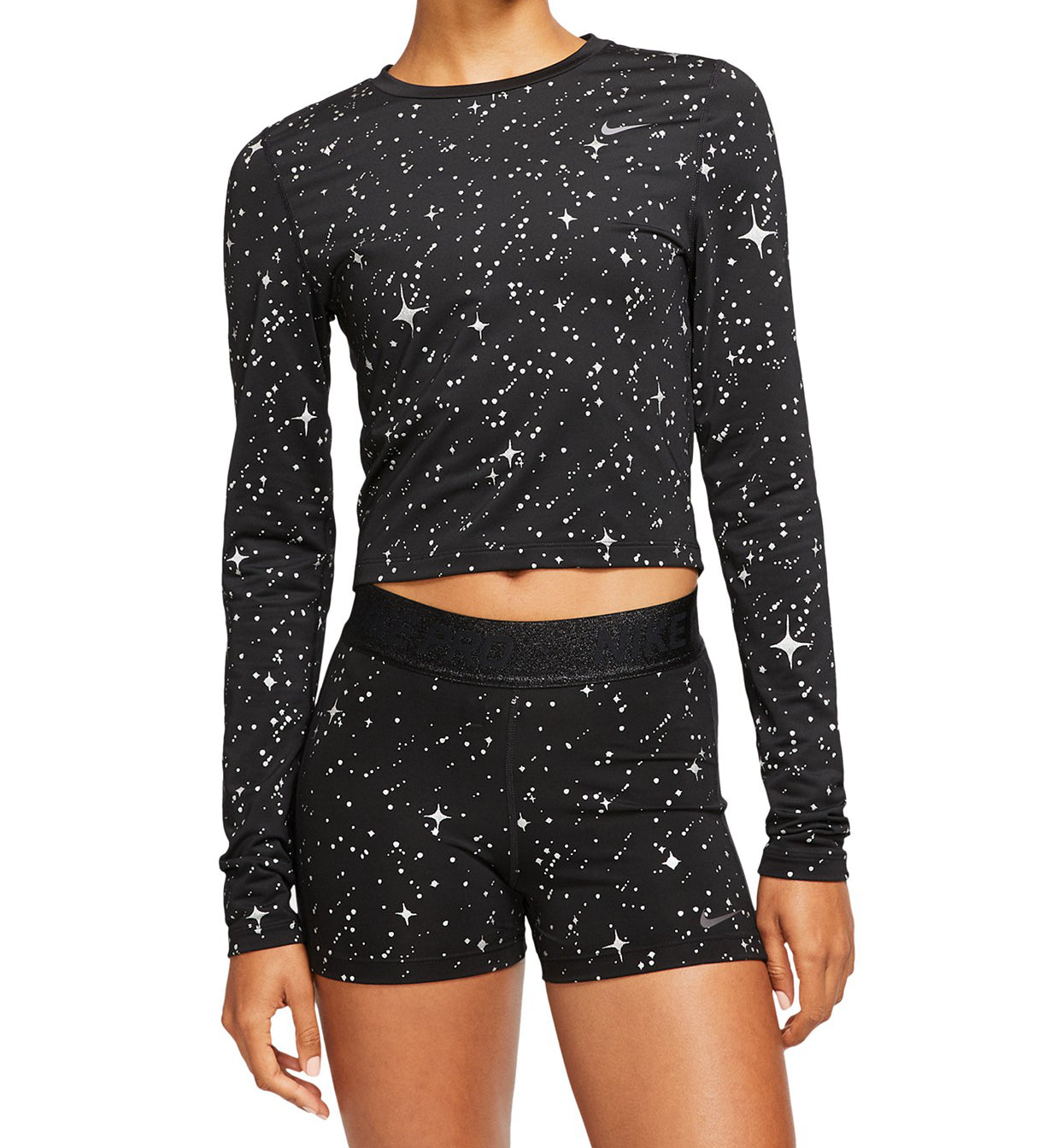Nike Womens Starry Night Fitness Training Crop Top - Walmart.com