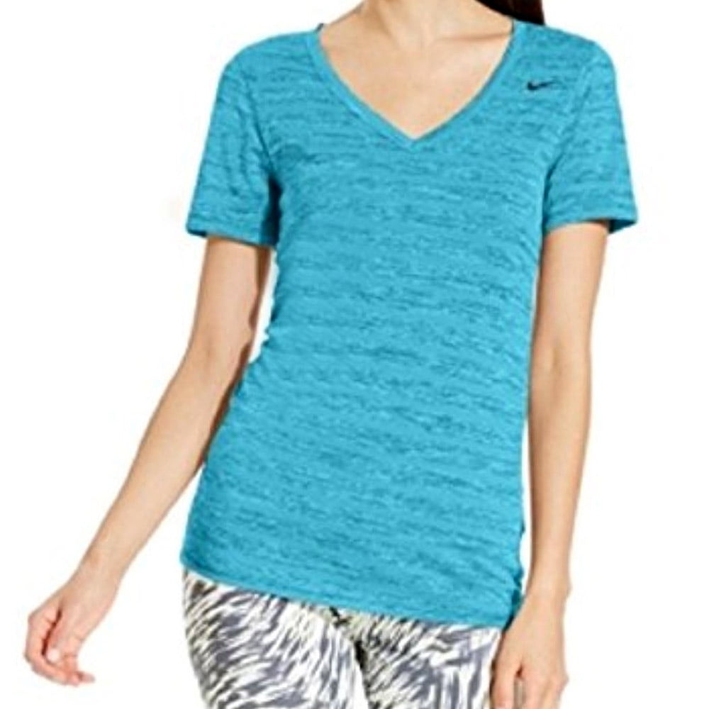 Nike Womens Dri-FIT Legend V Neck Short Sleeve T-Shirt - Sportswear Clothing - Walmart.com