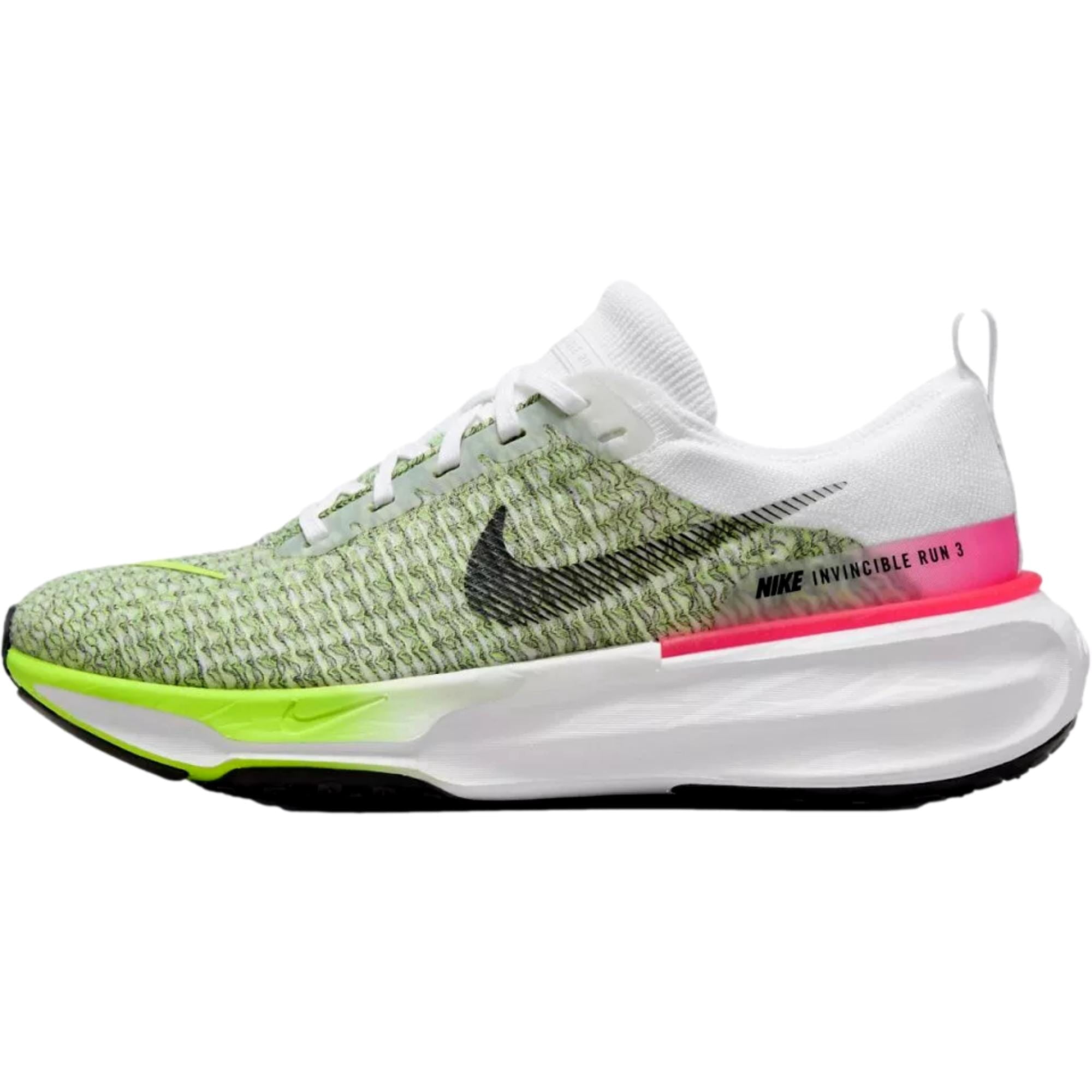 Nike ZoomX Invincible Run Flyknit 3 White/Black-Volt-Hyper Pink FN6821 ...
