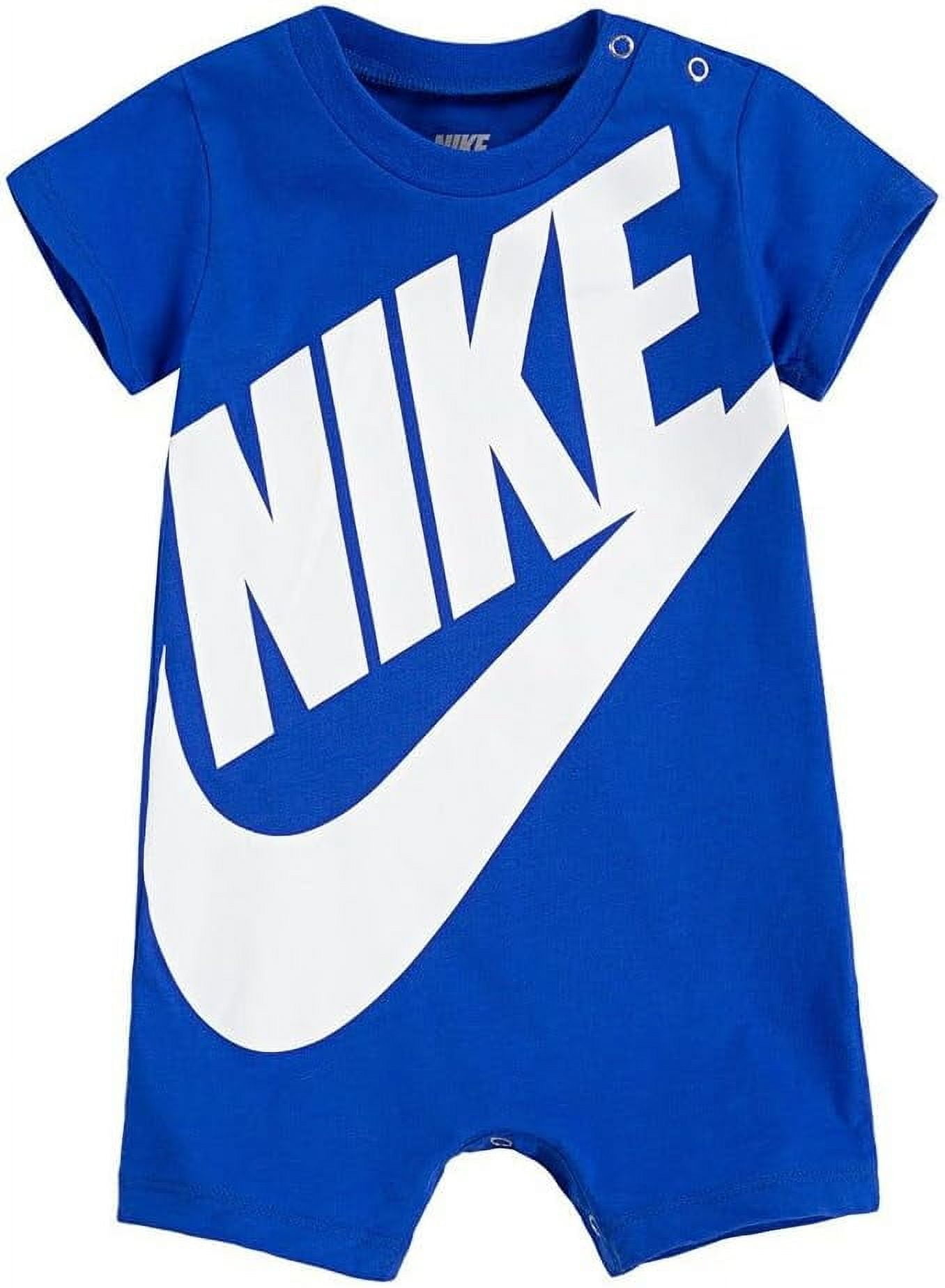 Newborn Baby Nike Logo Romper Color: Blue Size: 3 MONTHS - Walmart.com
