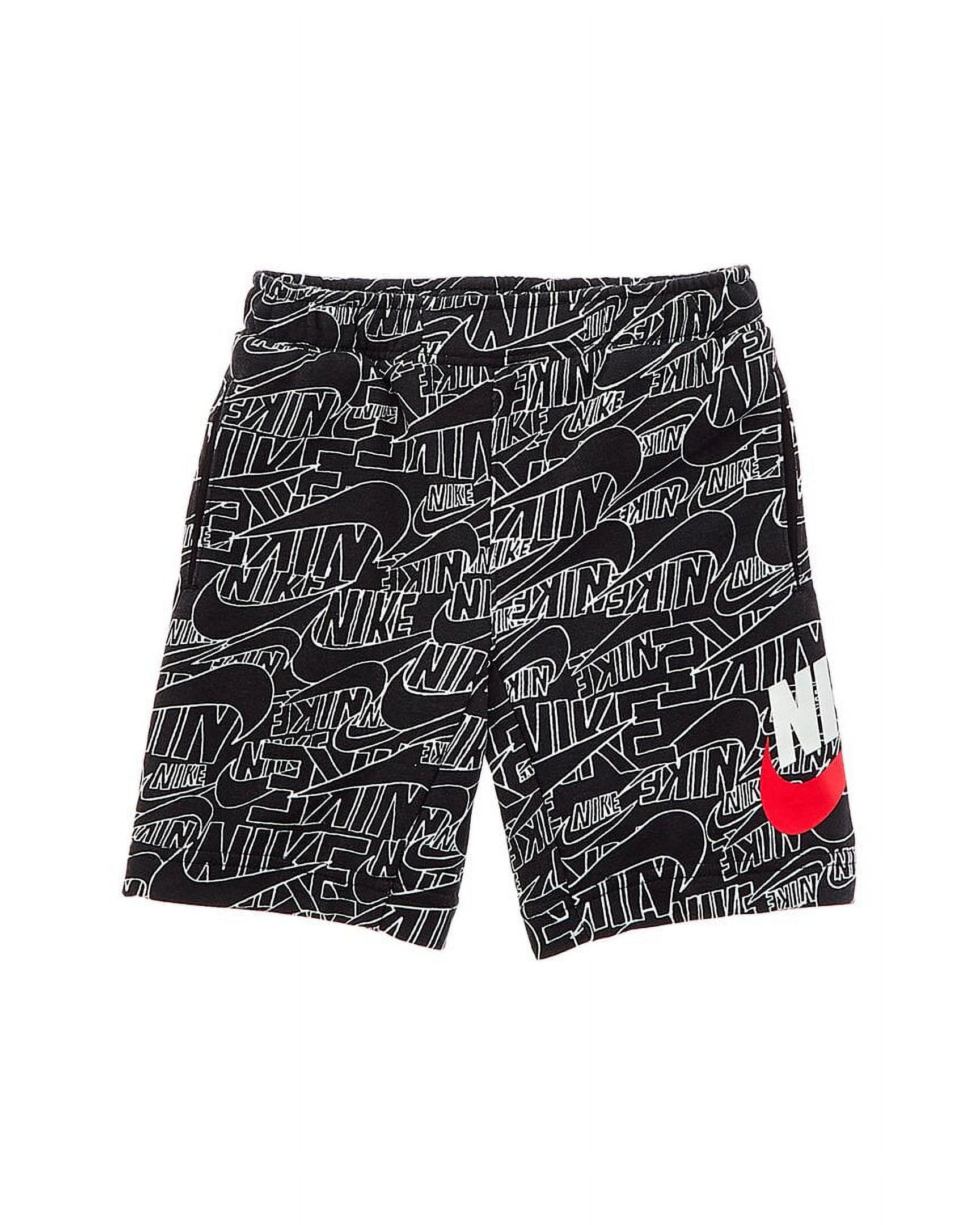 Nike boys All Over Logo Short, 6, Black - Walmart.com