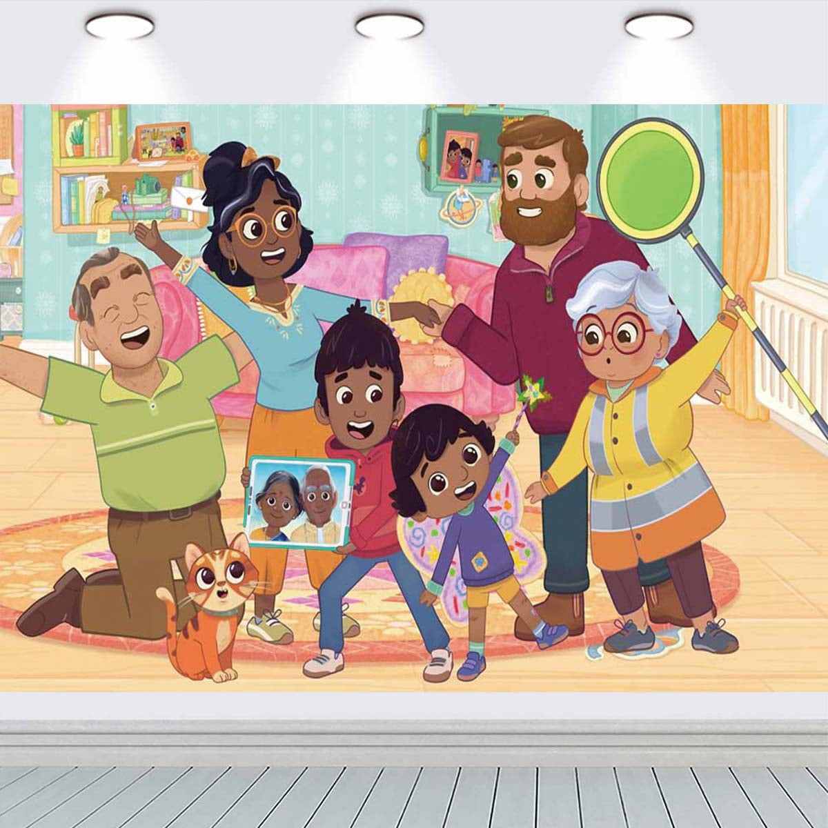 Nikhil and Jay Backdrop school Taspestry Wall Decor Banner Party Supplies Poster Birthday ...