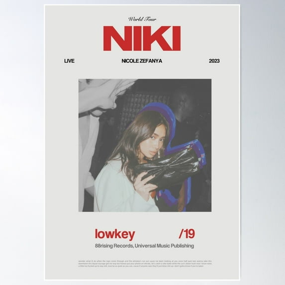 Niki Lowkey Song Poster A3 Poster Wall Art, Modern Wall Decor For ...
