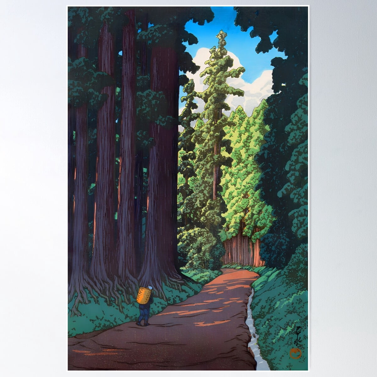 Nikkô Gaidô - Hasui Kawase - The Road To Nikko Kawase Hasui Poster Wall ...