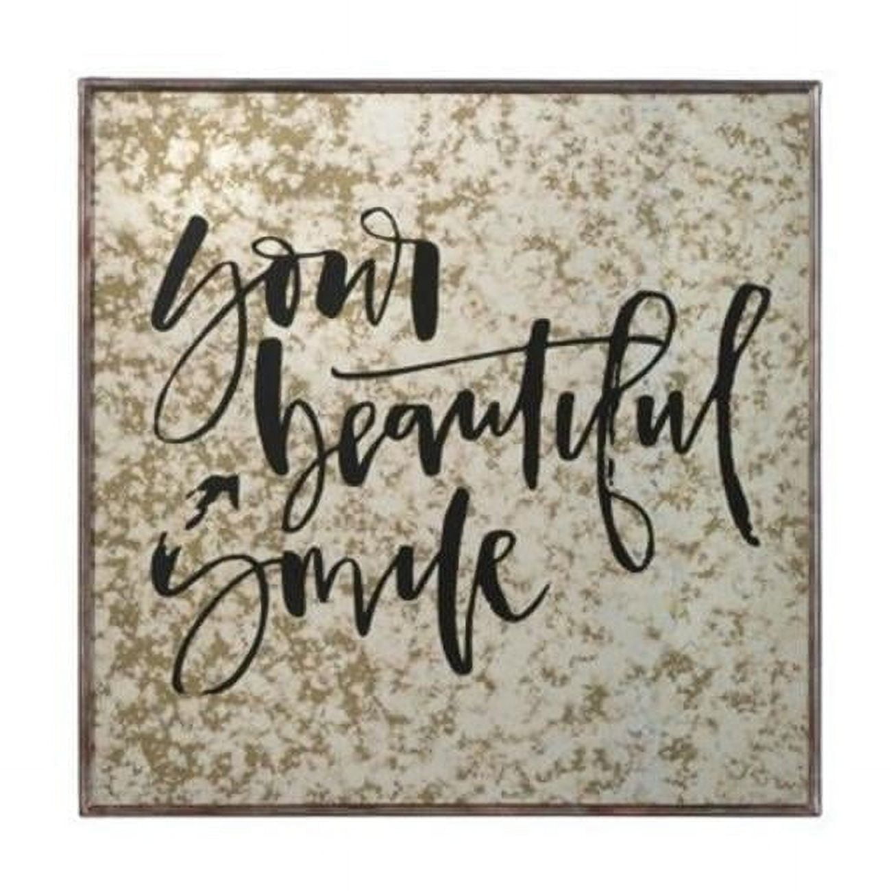 Nikki Chu Home Decorative Pomona Your Beautiful Smile Mirror - Walmart.com