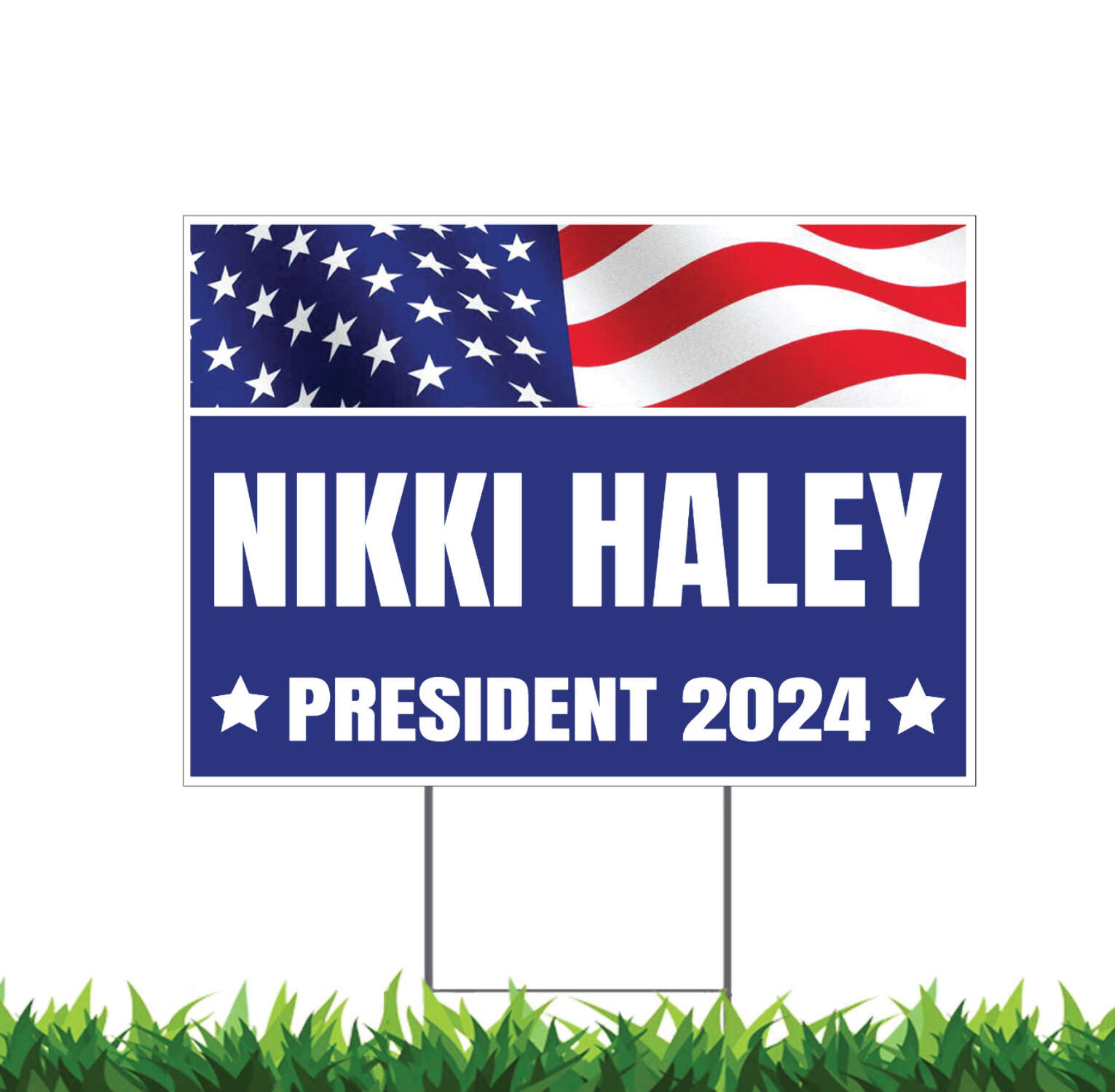 Nikki Haley for President, President 2024 Yard Sign, 18x12, 24x18 ...