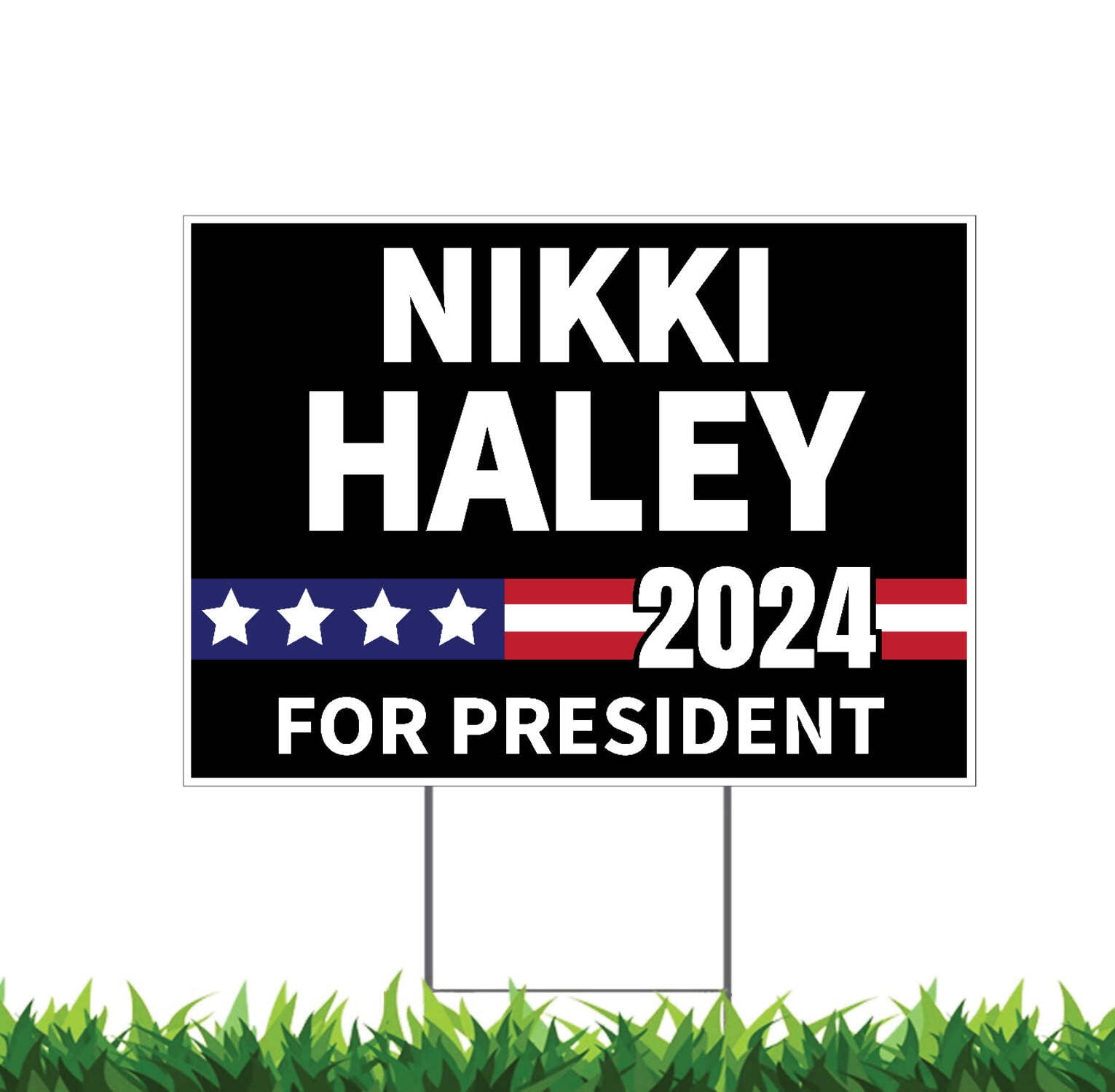 Nikki Haley for President, President 2024 Yard Sign, 18x12, 24x18 ...