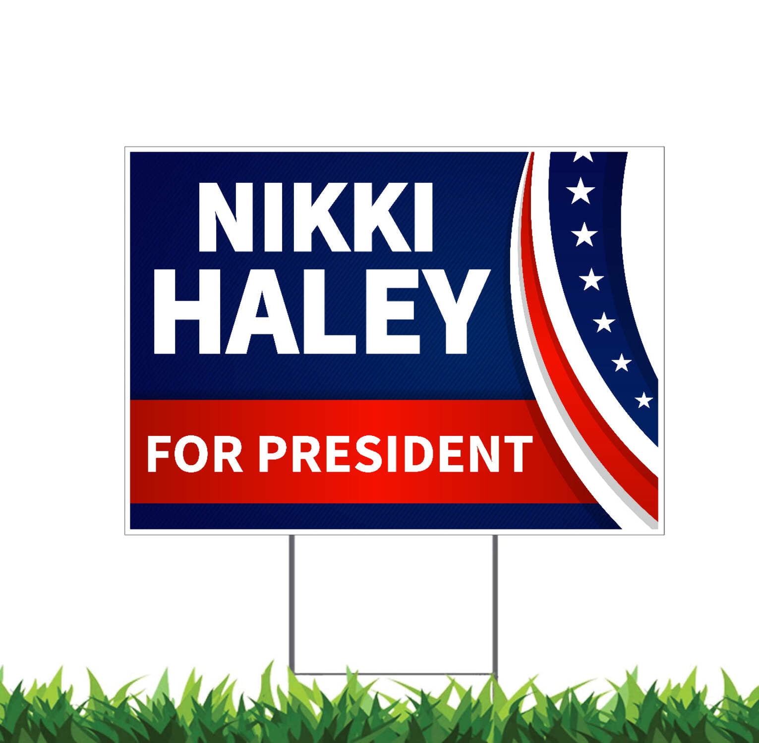 Nikki Haley for President, President 2024 Yard Sign, 18x12, 24x18 ...