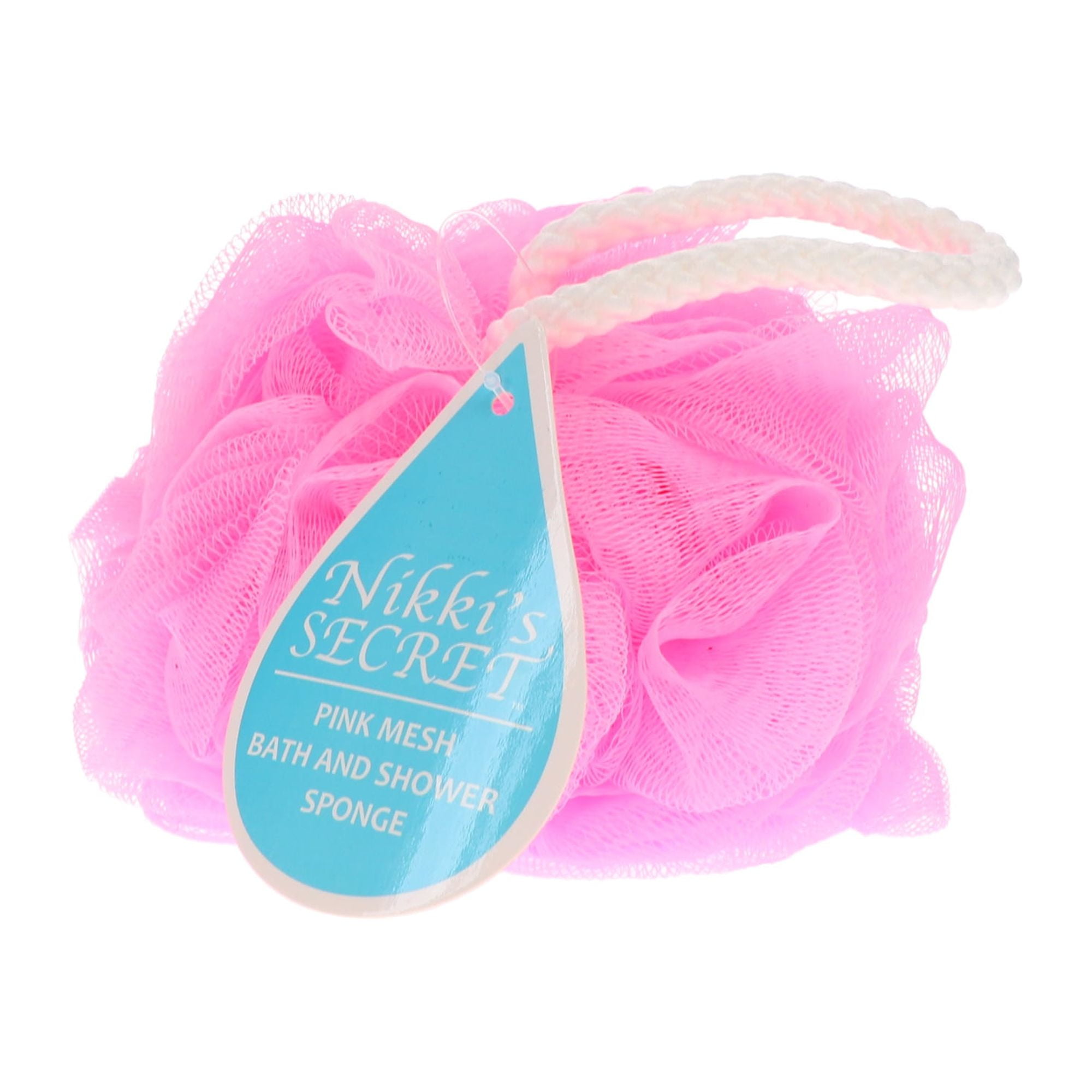 Nikki Secret Hot Pink Mesh Bath and Shower Sponge - Walmart.com