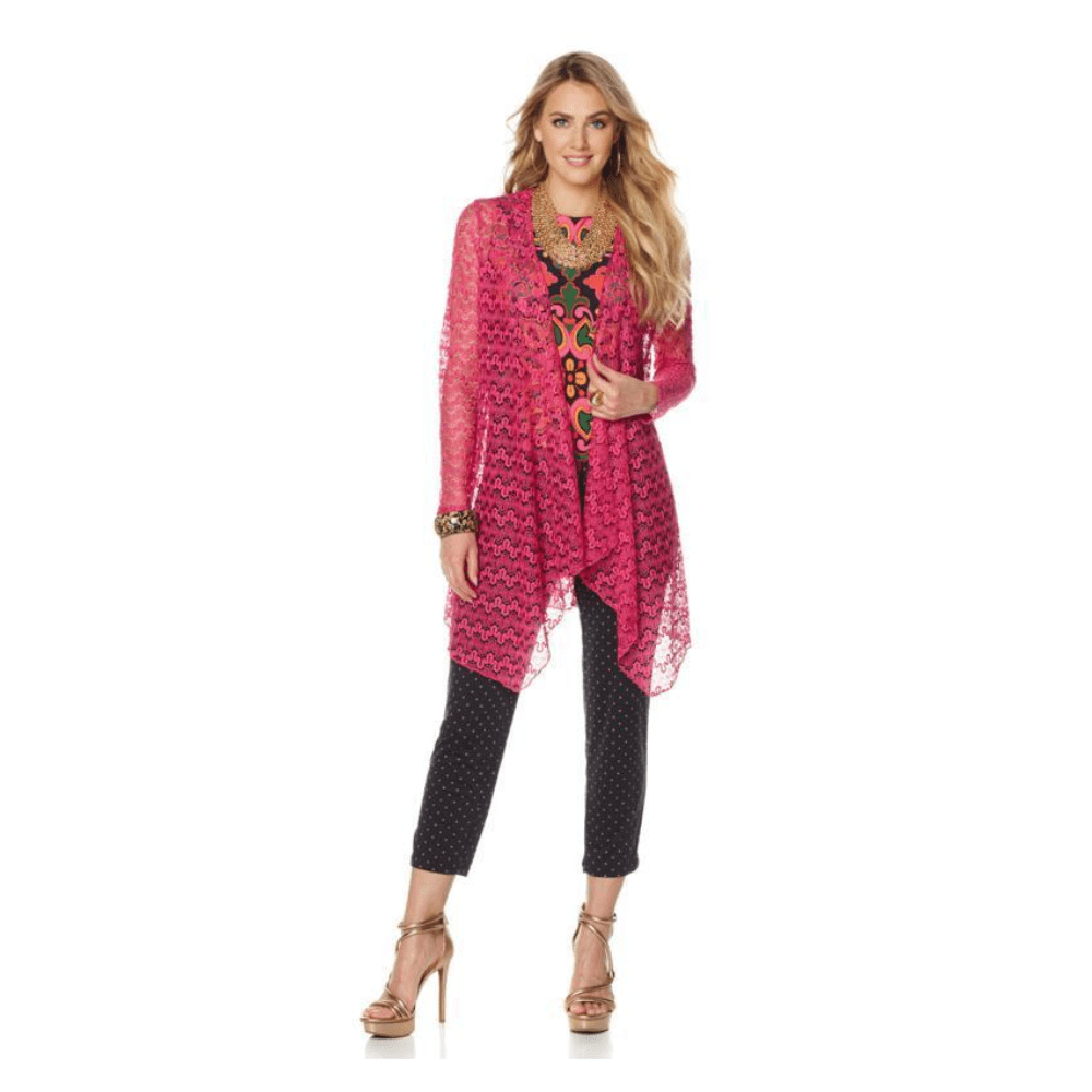 Nikki by Nikki Poulos Jacklyn Short Crochet Duster in Small (MSRP $75 ...