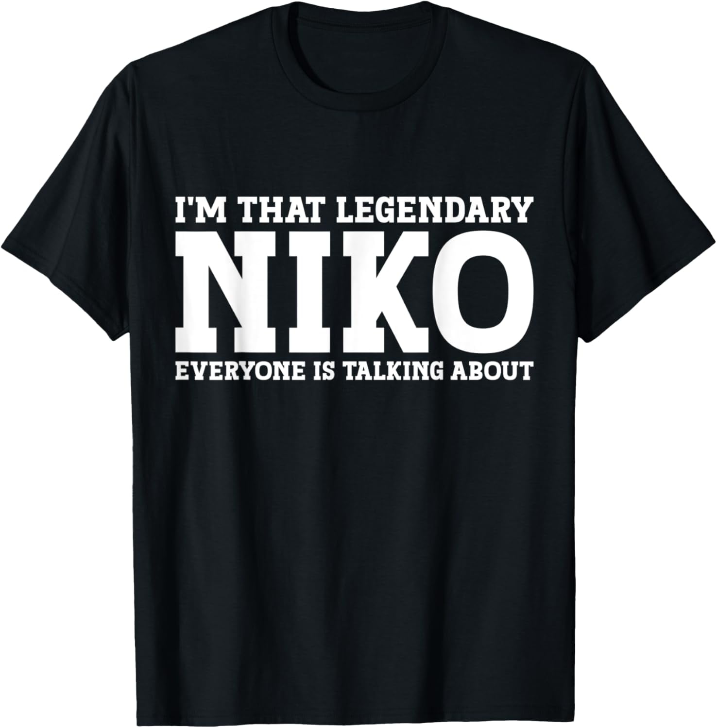 Niko Personal Name Funny Niko T-Shirt - Walmart.com
