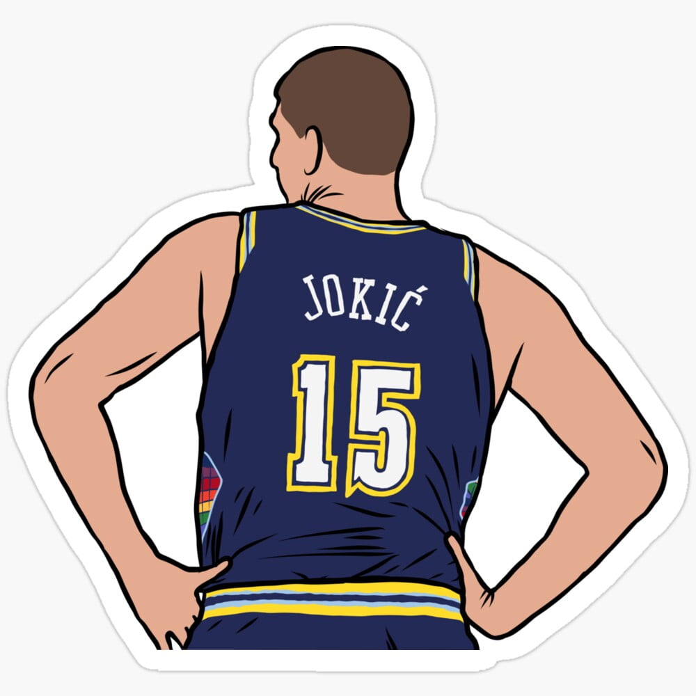 Nikola Jokic Back-To Sticker Phone Decal Water Bottle Stickers Car ...