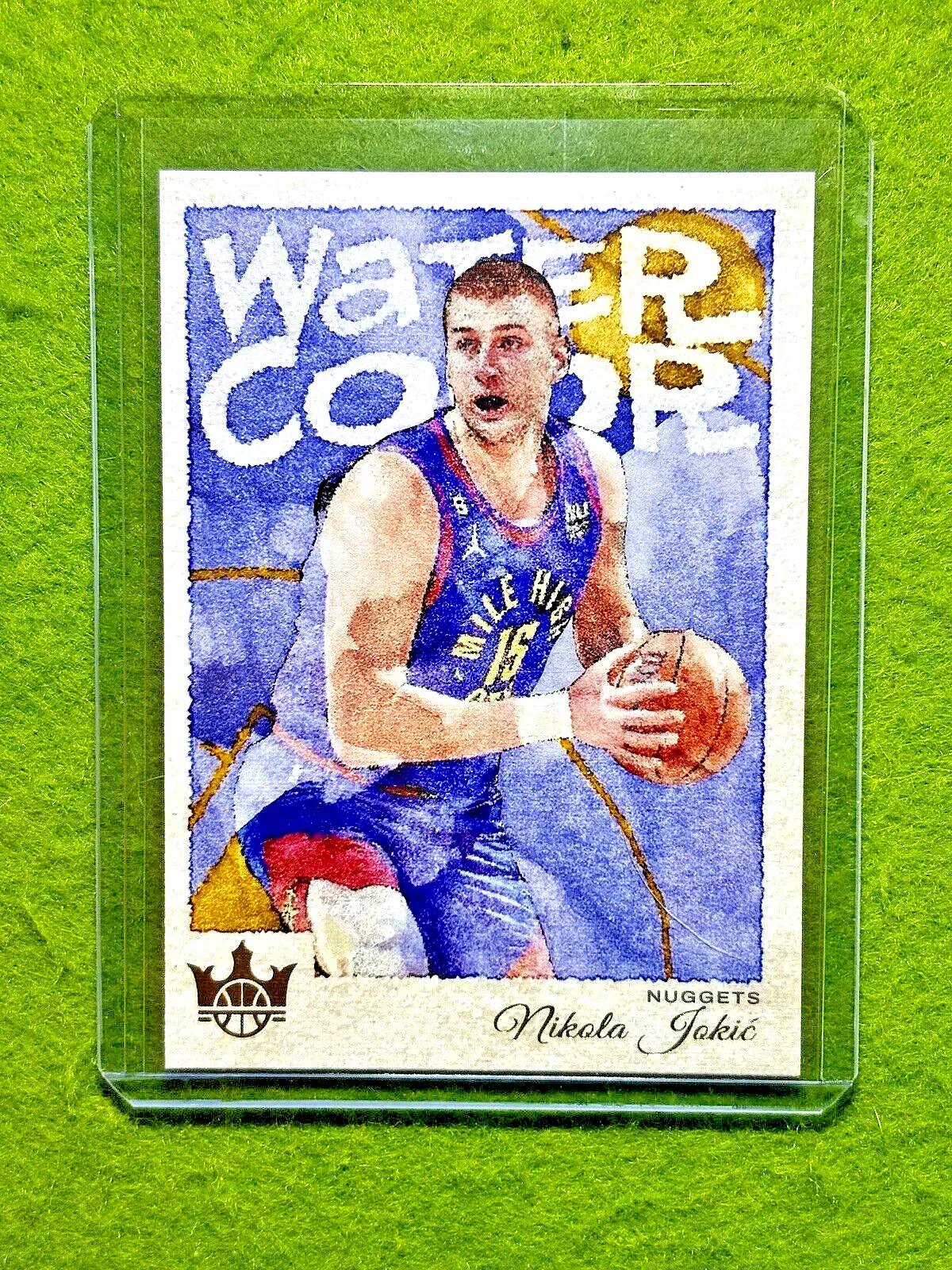 Nikola Jokic GOLD FOIL COURT KINGS WATER COLOR Card 2022 Panini DENVER ...