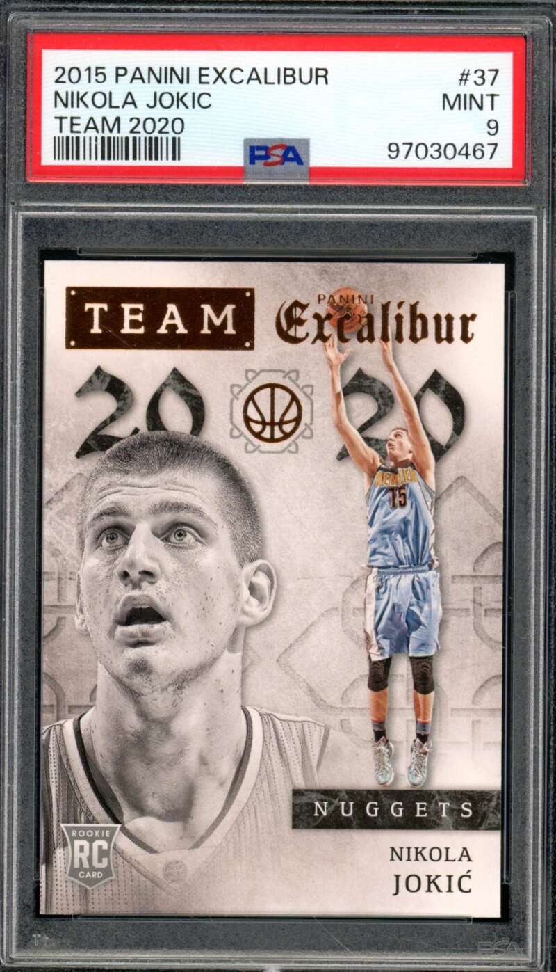Nikola Jokic Rookie Card 2015-16 Panini Excalibur #37 PSA 9 - Walmart.com