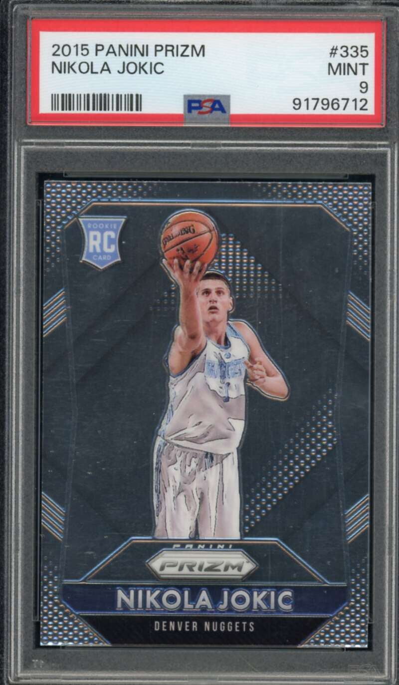 Nikola Jokic Rookie Card 2015-16 Panini Prizm #335 PSA 9 - Walmart.com