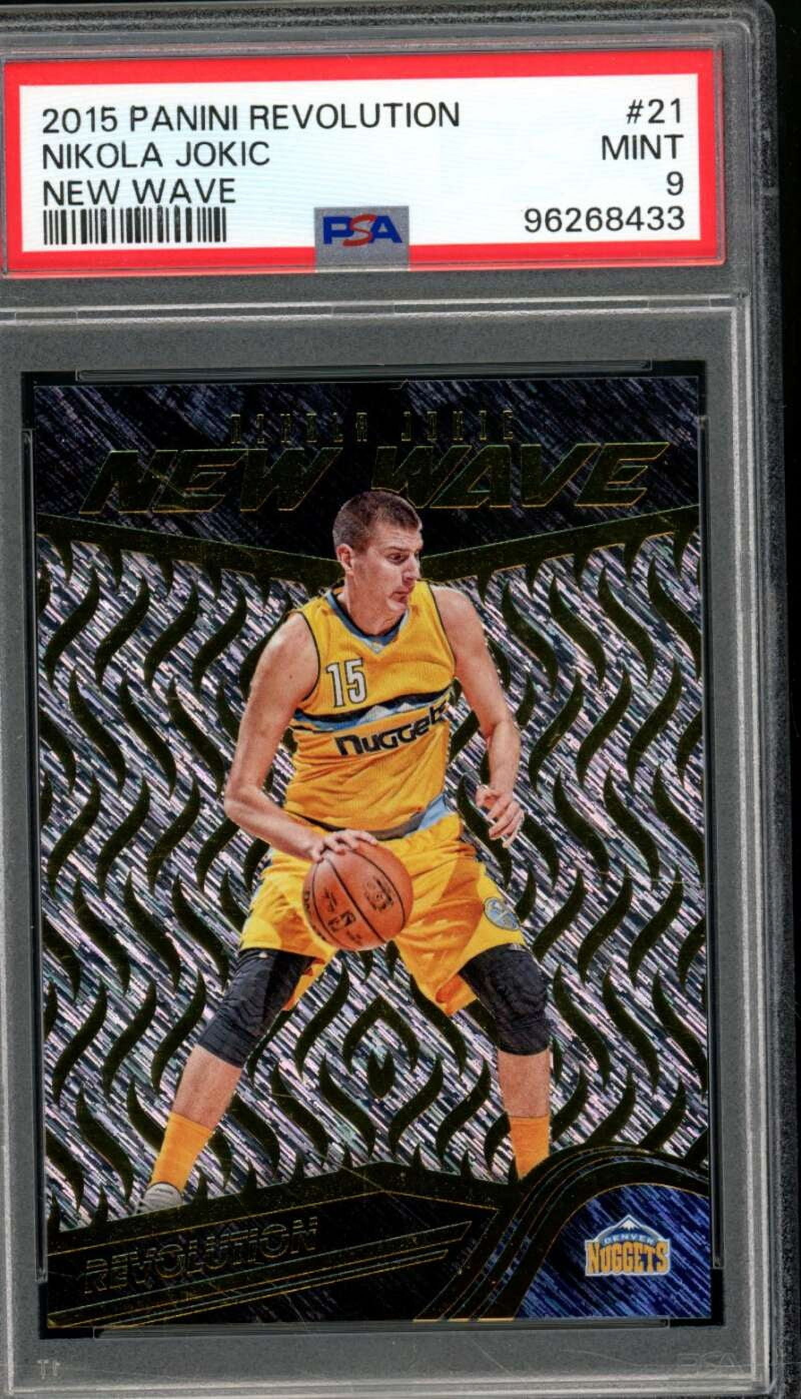 Nikola Jokic Rookie Card 2015-16 Panini Revolution New Wave #21 PSA 9 ...