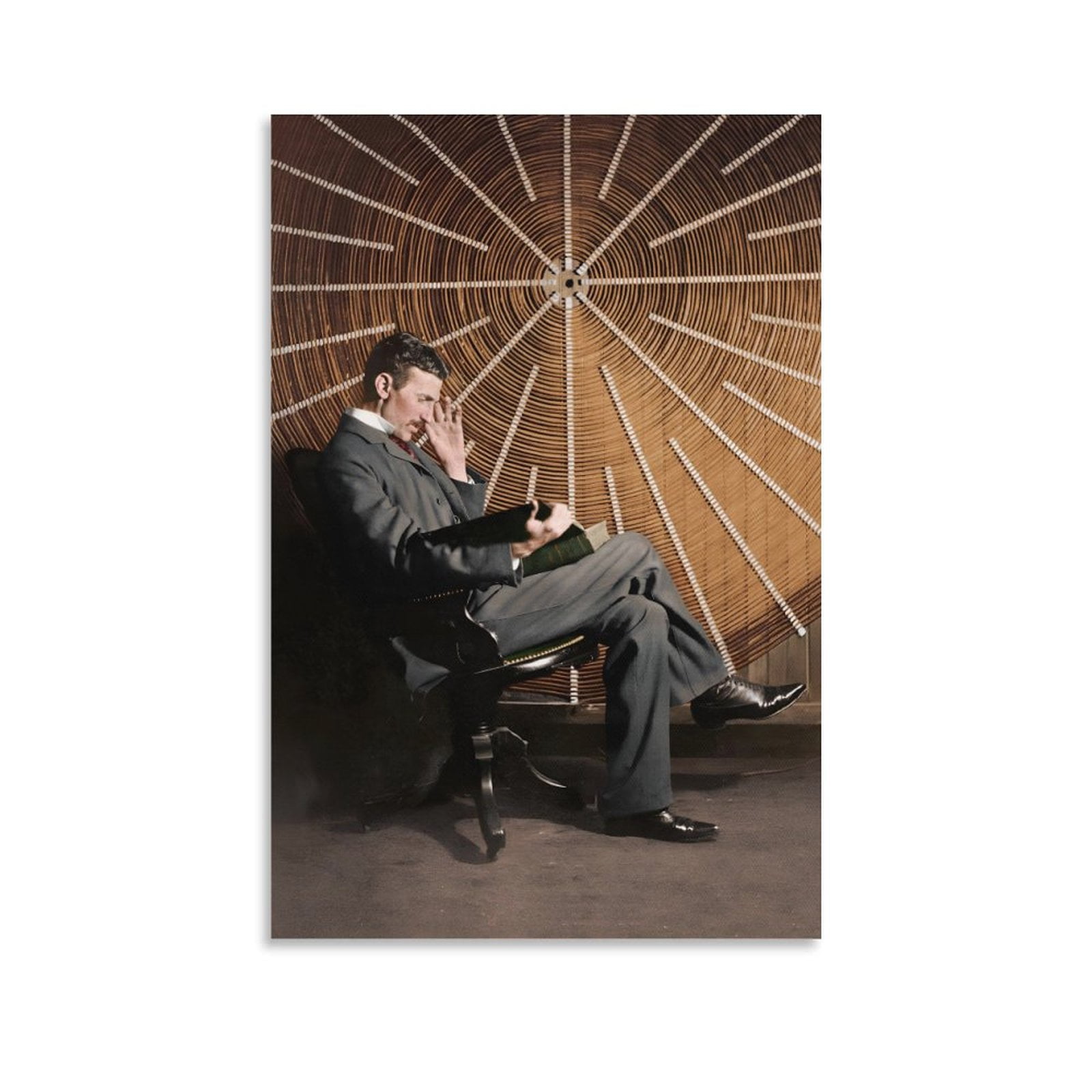Nikola Tesla Inventor Poster Gifts Canvas Painting Poster Wall Art ...