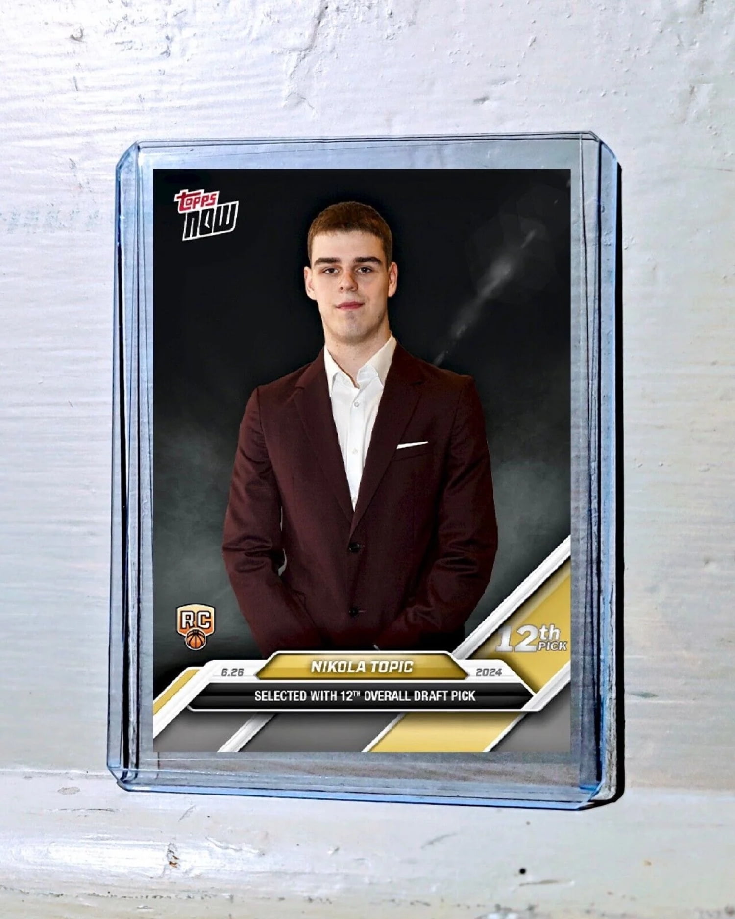 Nikola Topic 2024 Topps Now NBA #D-8 Draft Night Rookie Card OC Thunder ...