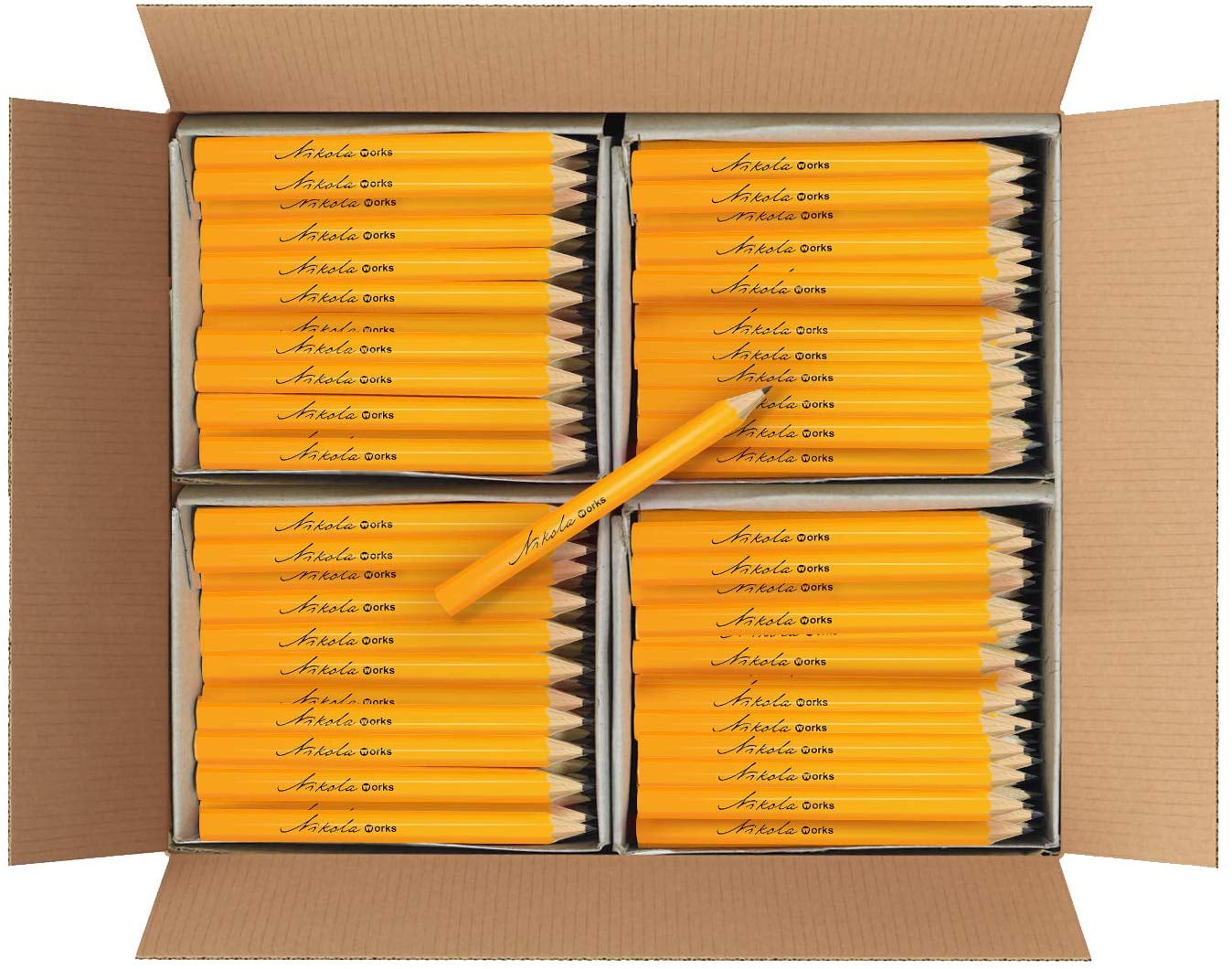 Nikola Works Classic #2 Yellow American Mini Golf Pencils, Pre ...
