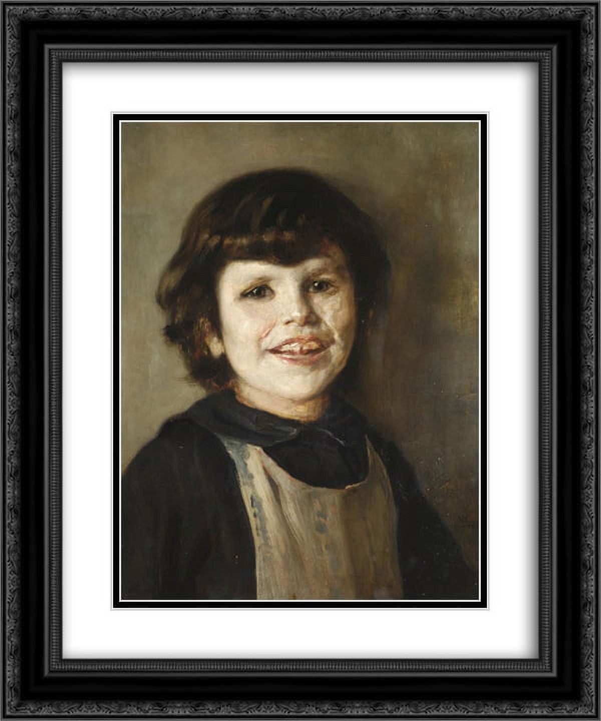 Nikolaos Gyzis 2x Matted 20x24 Black Ornate Framed Art Print 'Portrait ...