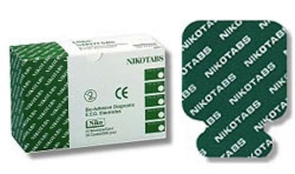 Nikomed Adult EKG Electrodes, 21 x 34 mm - Box of 500 Supplies ...