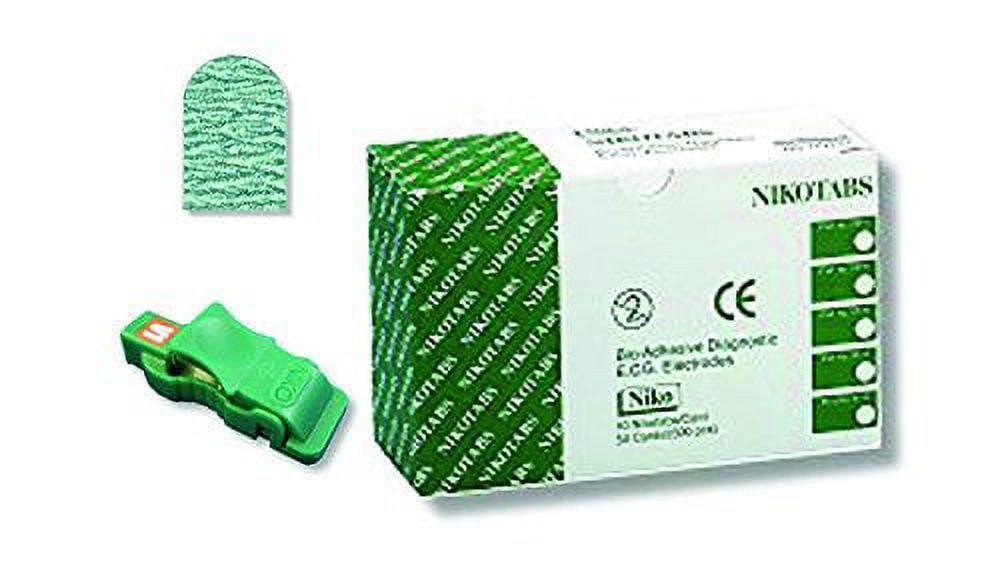 Nikomed EKG Electrodes Adult 26 x 34 mm (Pack of 100) - Walmart.com